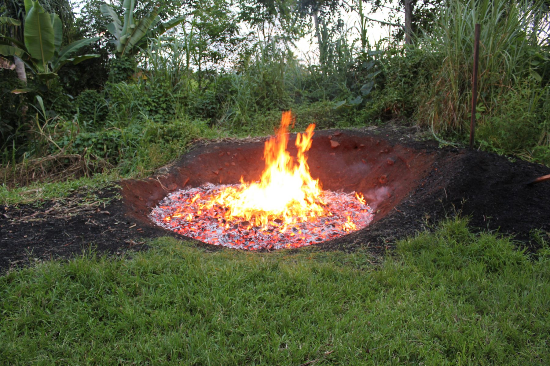 How to Make Biochar With Only a Match - Pacific Biochar Benefit Corporation