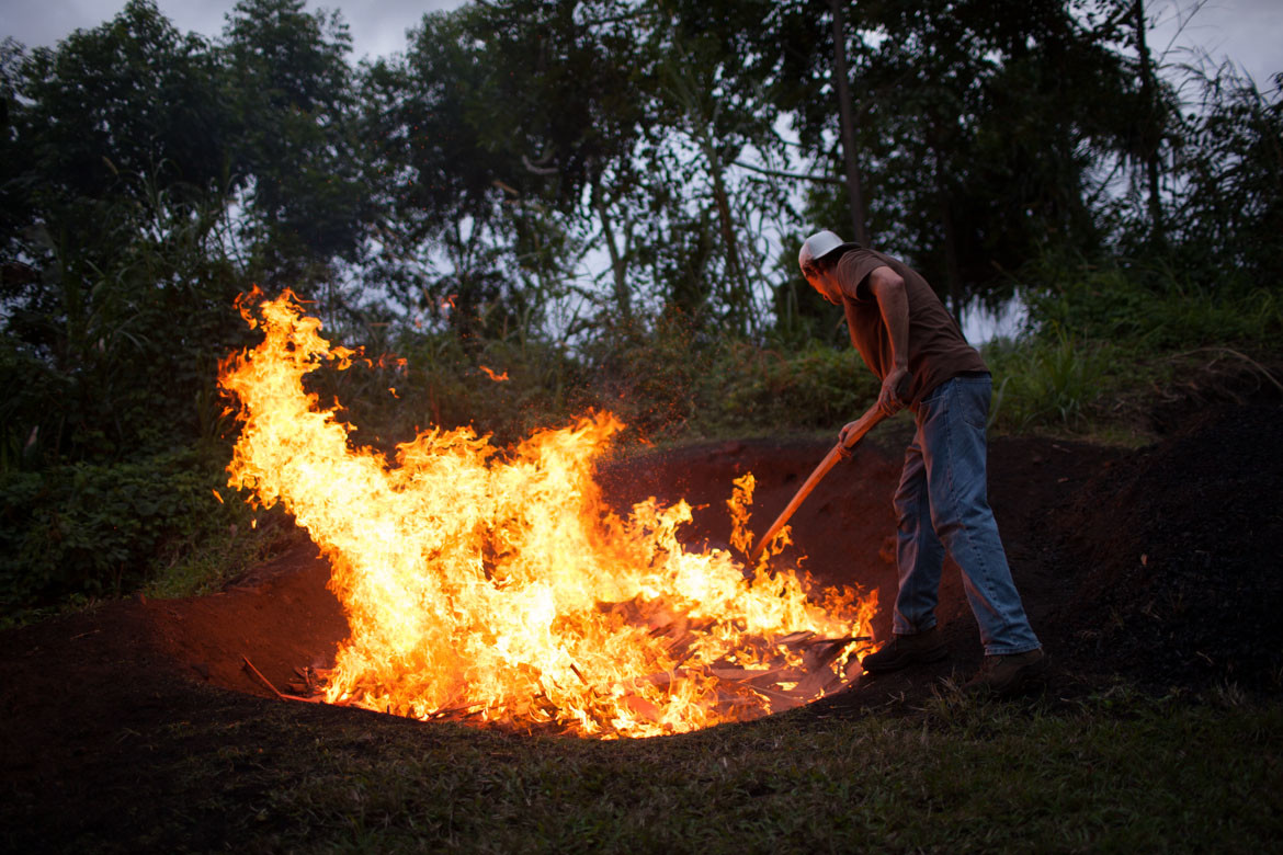 How to Make Biochar With Only a Match - Pacific Biochar Benefit Corporation